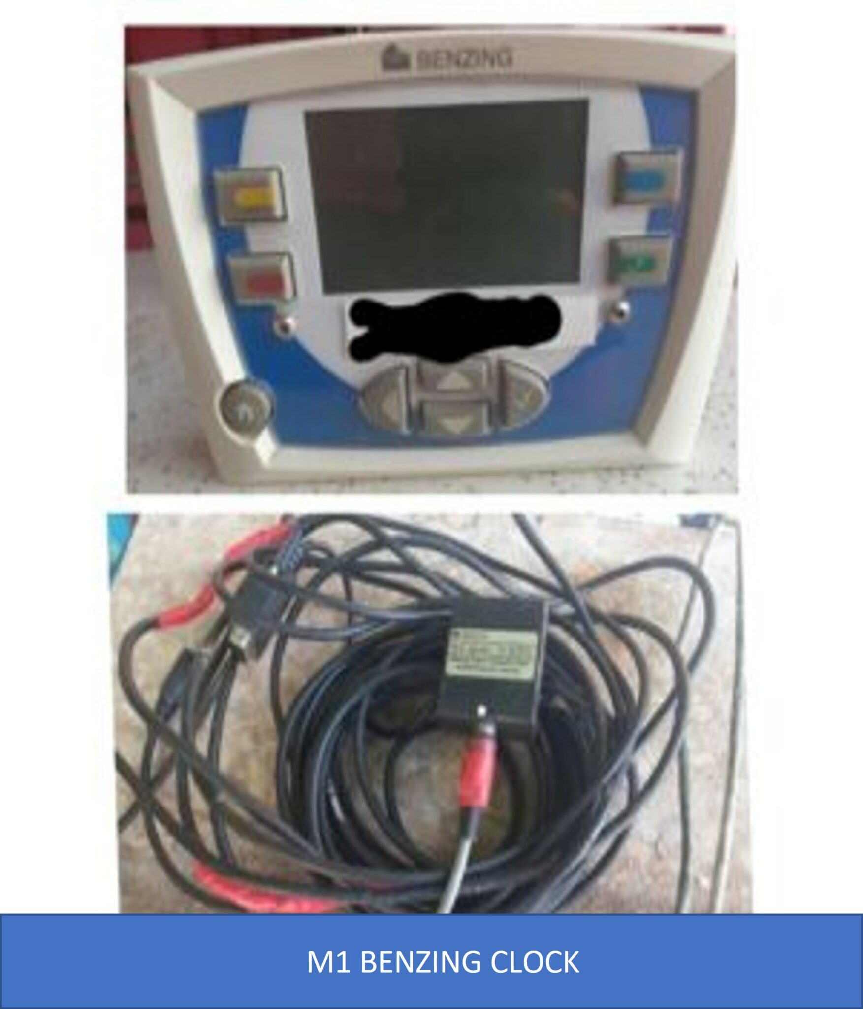 .Lot 1 . 1 X Benzing M1 Clock with cables and connector box(No Antenna)