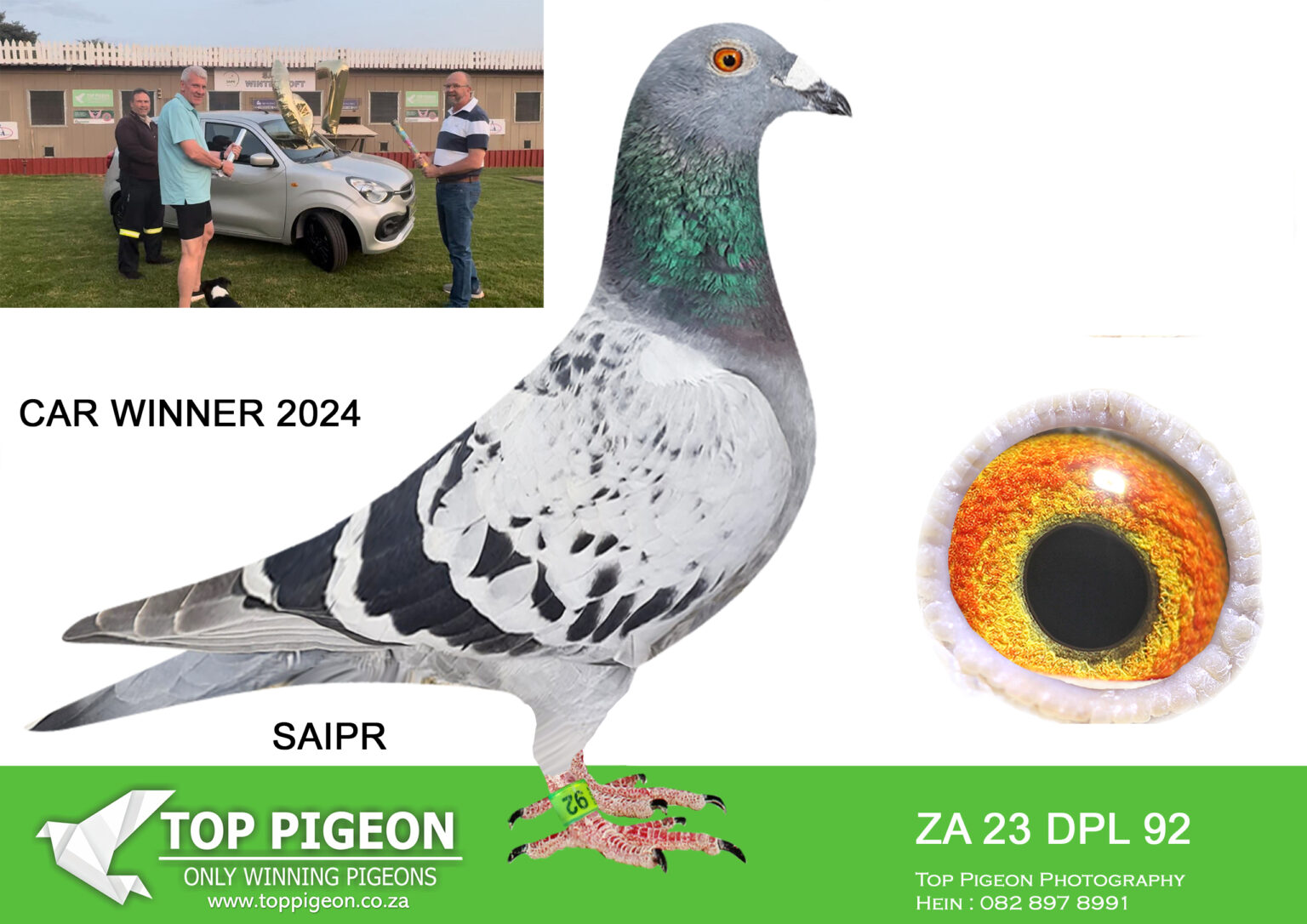 .LOT 1 SAIPR CAR WINNER 2024 – TEAM RISE UP -ZA 23 DPL 92 – CAR WINNER —-SIRE:DV-2016-04994-114 ...
