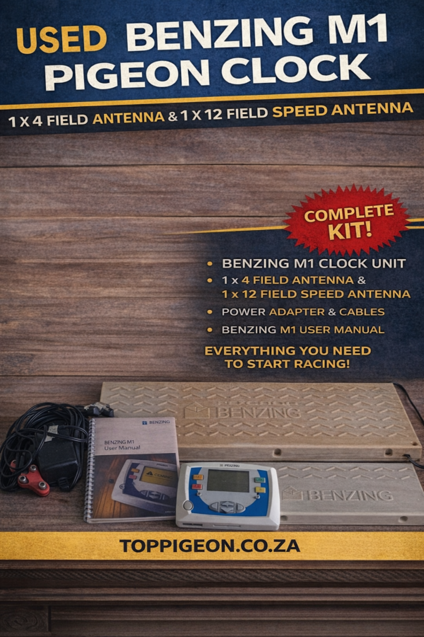 .LOT 1 USED BENZING M1 CLOCK WITH 1 X 4 FIELD ANTENNA & 1 X 12 FIELD ...